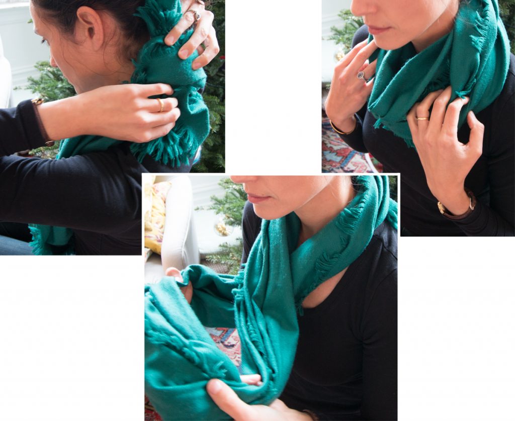 How To Wear A Scarf: The Mock Infinity Scarf - Far Out City